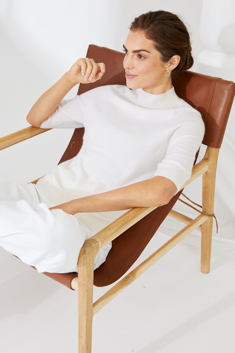 Remi Mock Neck - Ivory – Hamilton & Murray Boutique
